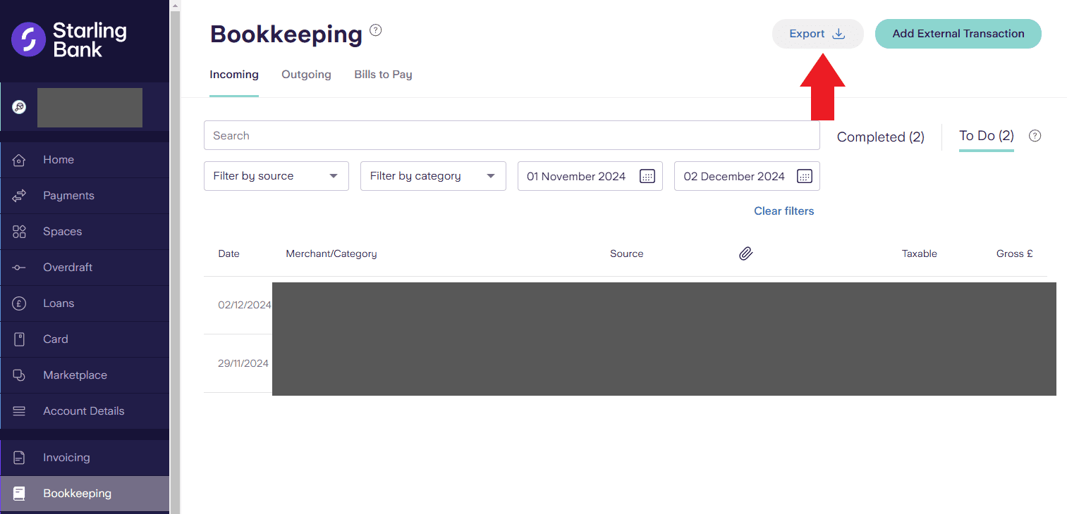 How to Export Bank Statements from Starling for Accounting - Dead ...